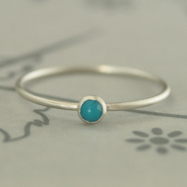 Tiny Turquoise Ring - Etsy