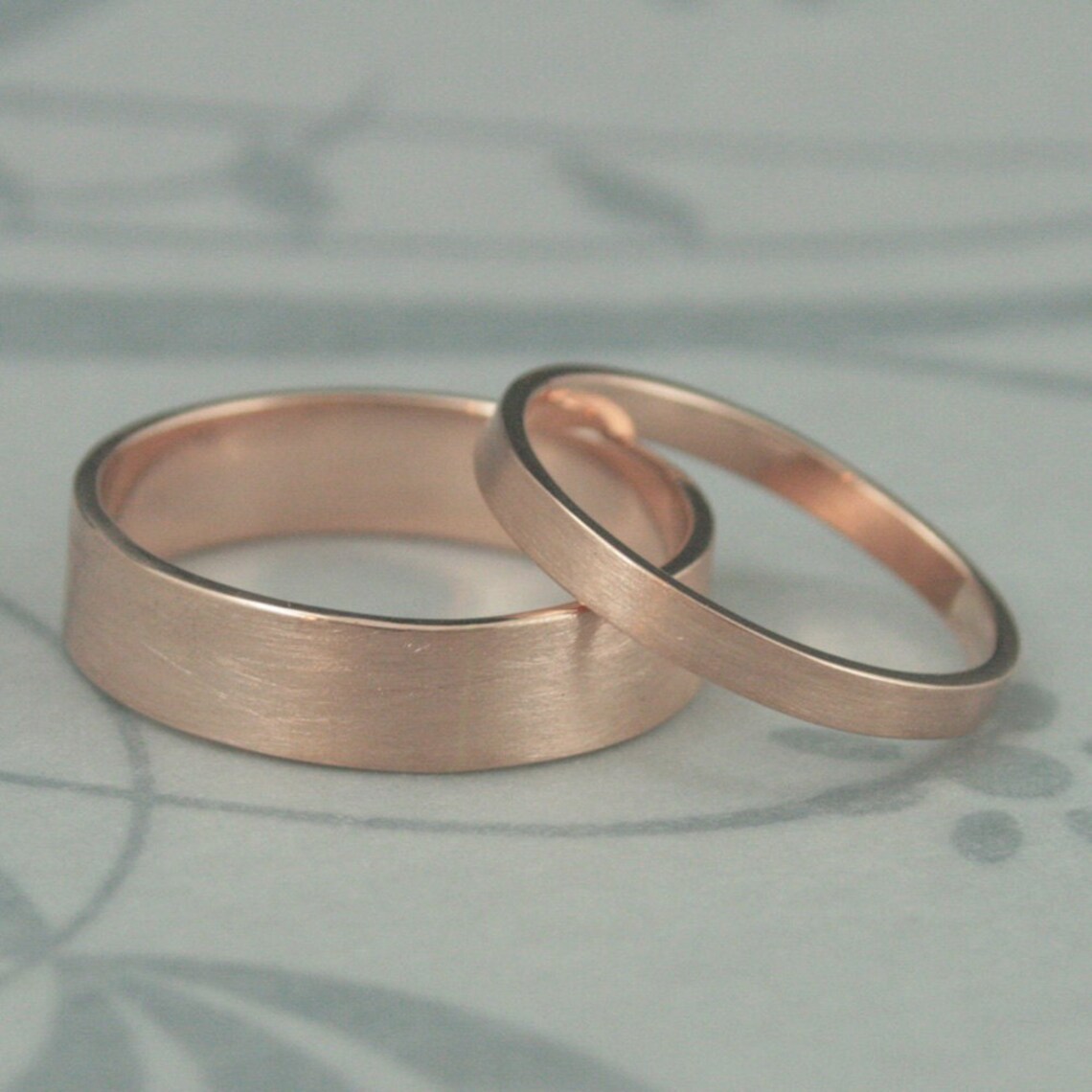 Men's Wedding Bandstraight & Narrow Wedding Set5mm and - Etsy