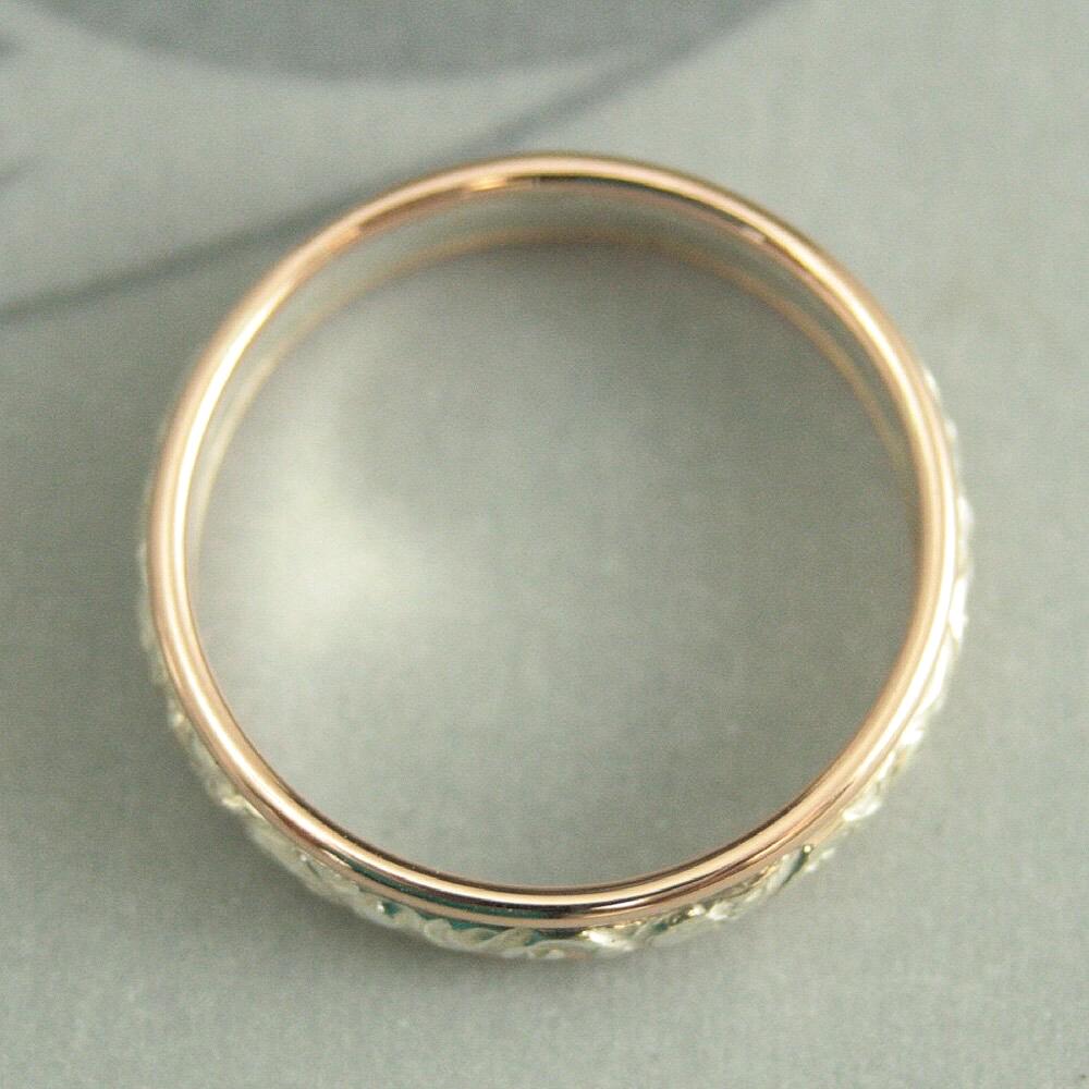 Band Men’s Wedding Ring Women’s Wedding Band Gold and Silver Ring Multi ...
