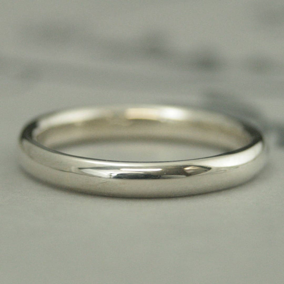Comfort Fit Ring 3mm Wide Band Comfort Fit Band Womens Wedding Ring ...