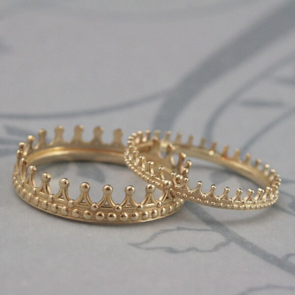 Gold Crown Ring - Etsy