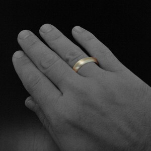 Band Pinstripe Ring Grooms Band Mens Wedding Ring 6mm Band Two - Etsy