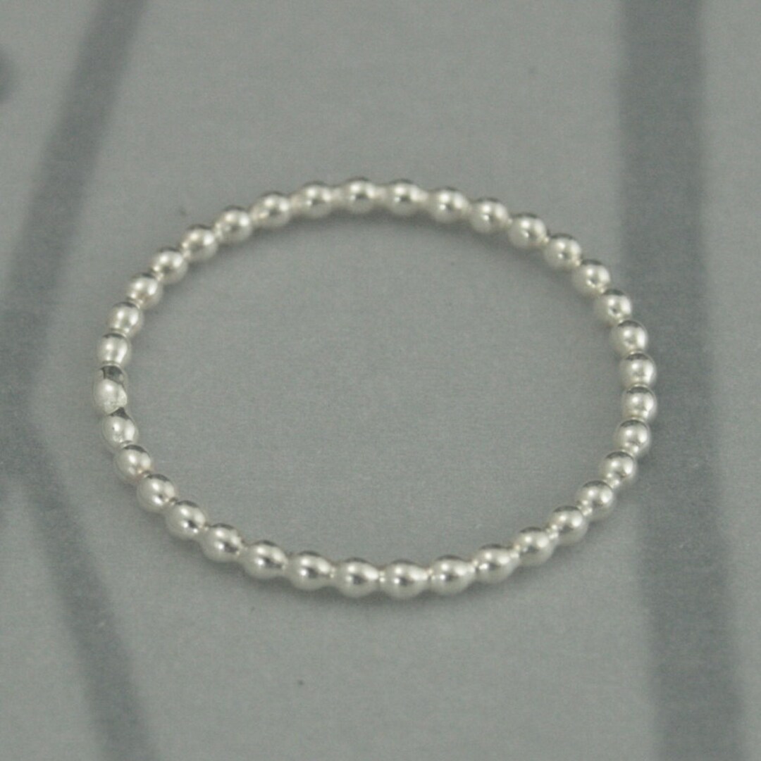 Silver Bubble Band--sterling Silver Stacking Ring--sterling Silver ...