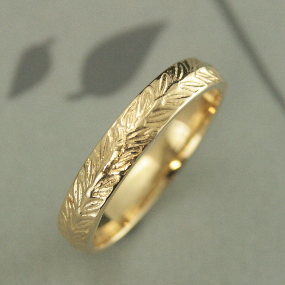 Patterned Band Men's Wedding Ring Women's Wedding Band | Etsy