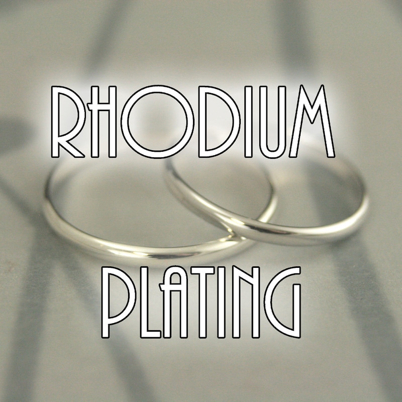 Rhodium Finish Jewelry - Etsy UK