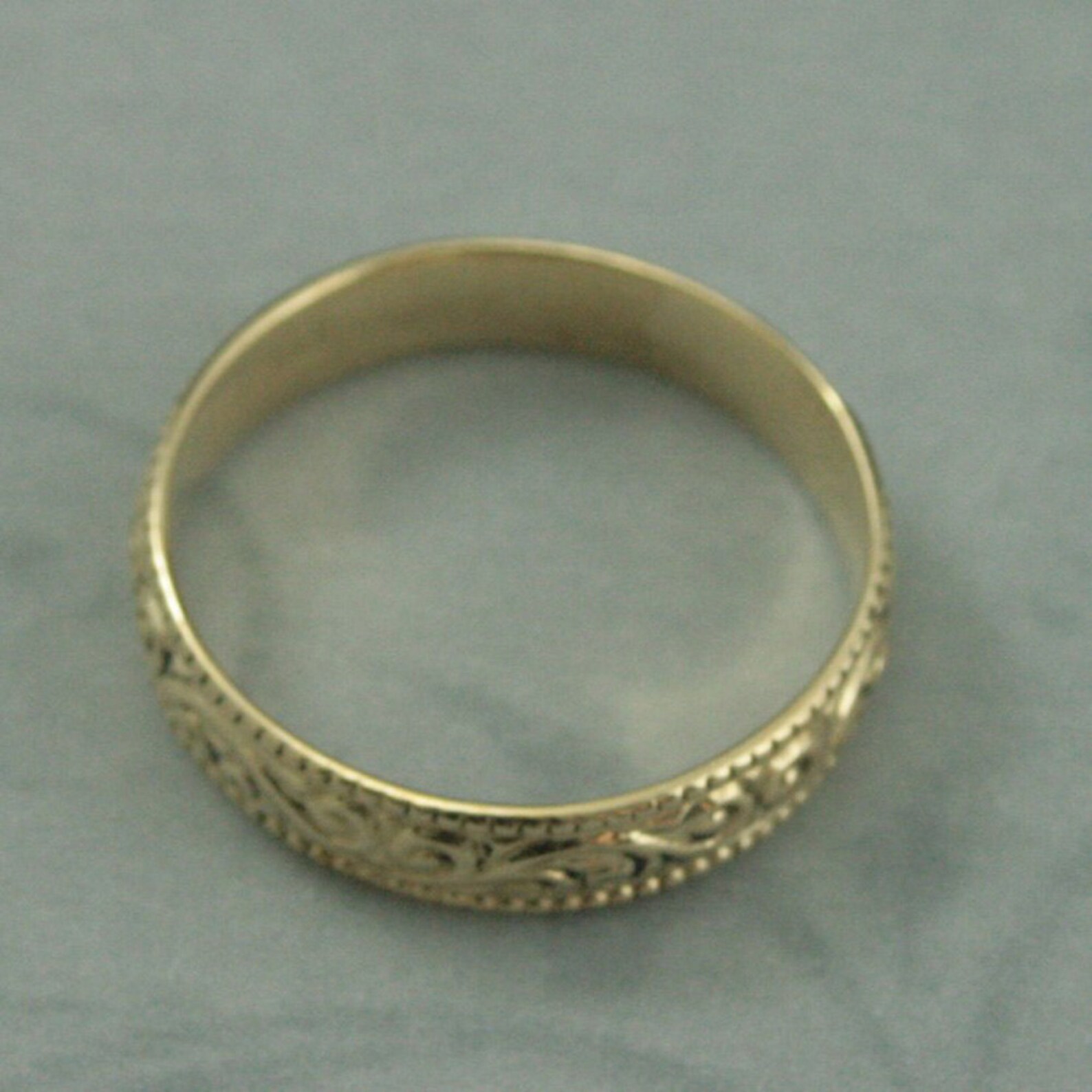 Ring Patterned Band Wedding Ring Patterned Flourish Wide Ring - Etsy