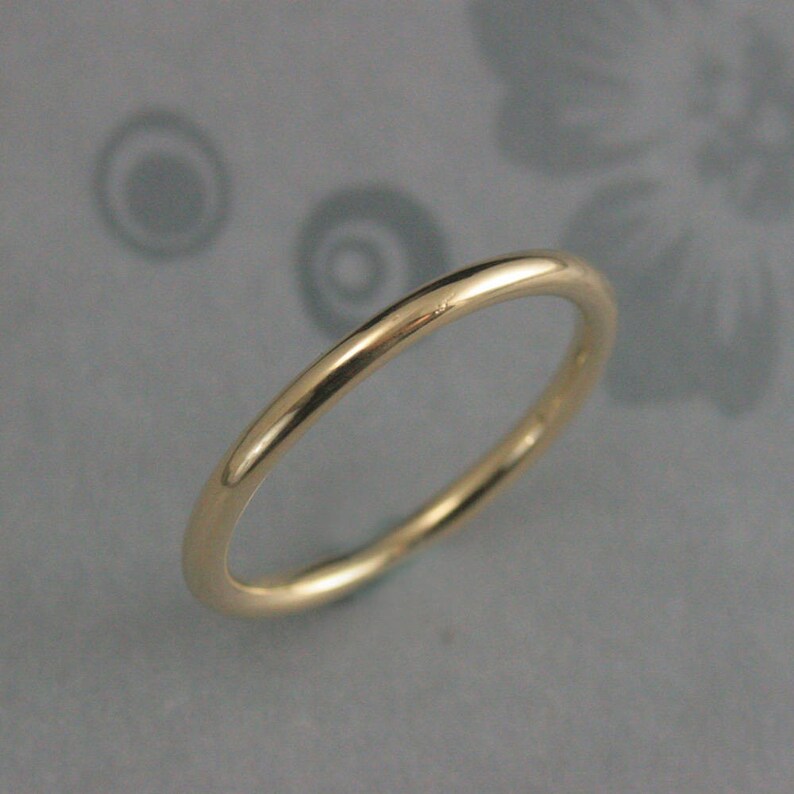 2mm Full Round BandSolid Gold BandSolid Gold Ring14K Gold | Etsy