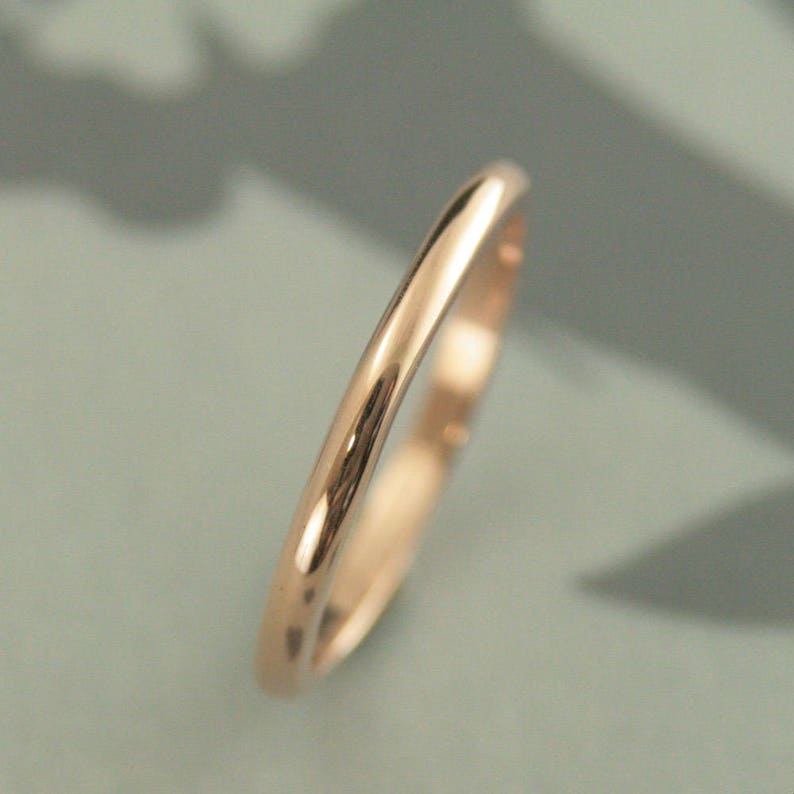 10K Wedding Ring 10K Gold Ring 10K Wedding Band Women's - Etsy