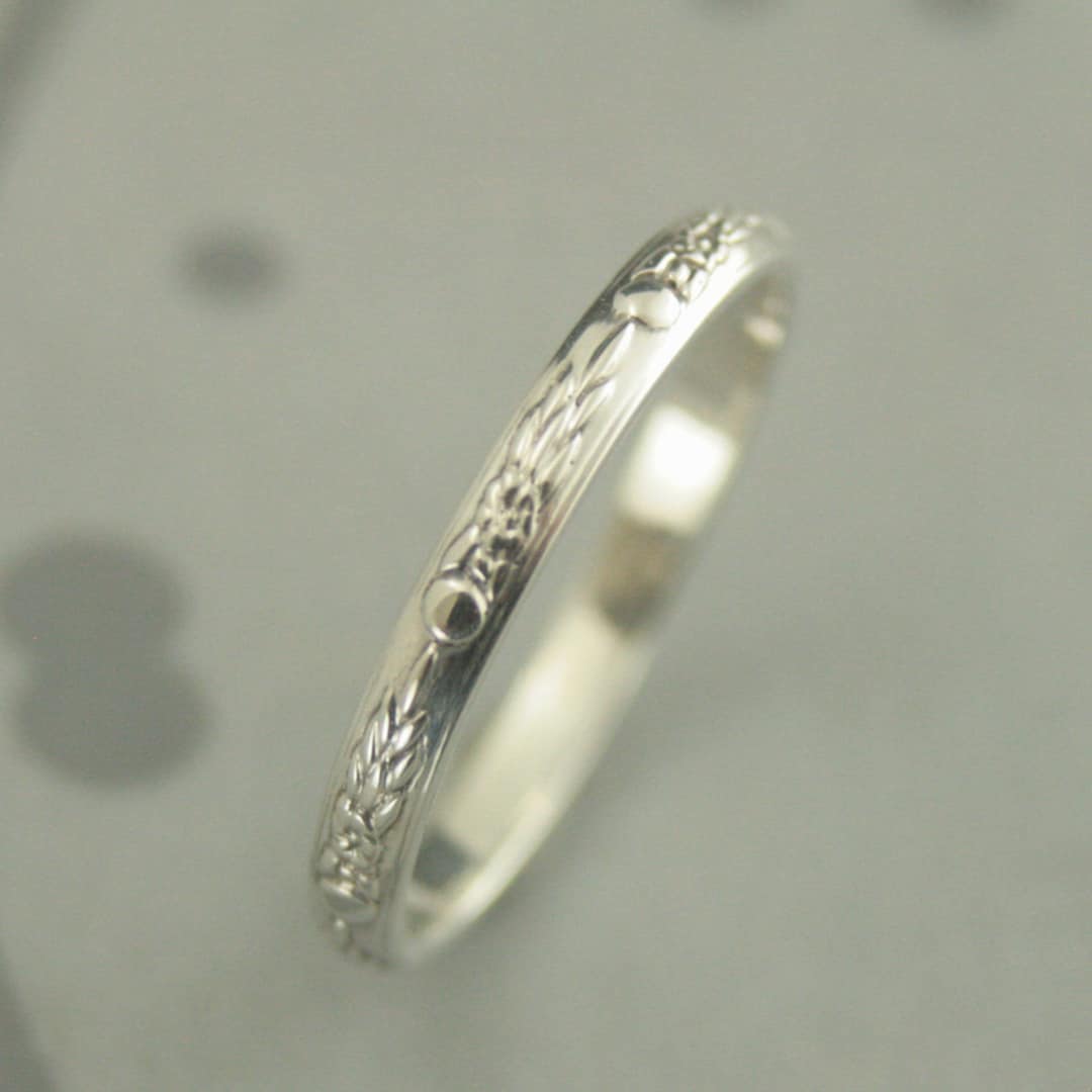 Silver Pattern Band Monet Women's Silver Band Women's Silver Ring ...