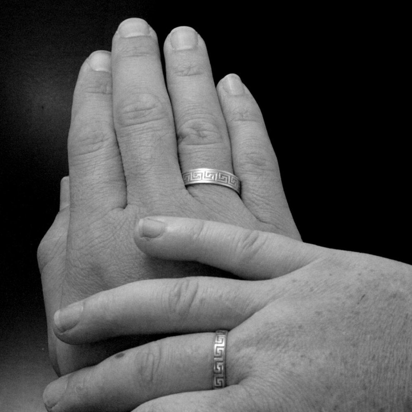 Greek Key Ring--sterling Silver Wedding Band--grecian Maze Design Band ...