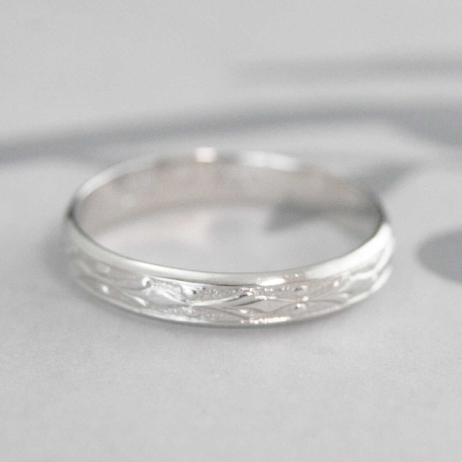Platinum Wedding Band Edwardian Ring for Him or Her Vintage - Etsy