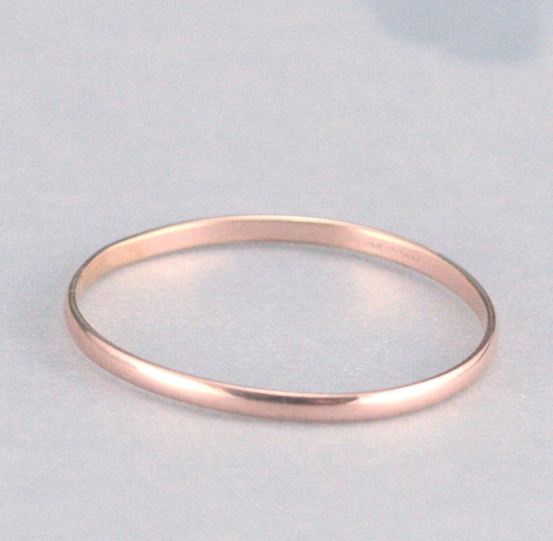 Rose Gold Filled Super Skinny Minnie Plain Jane Stacking Ring or ...