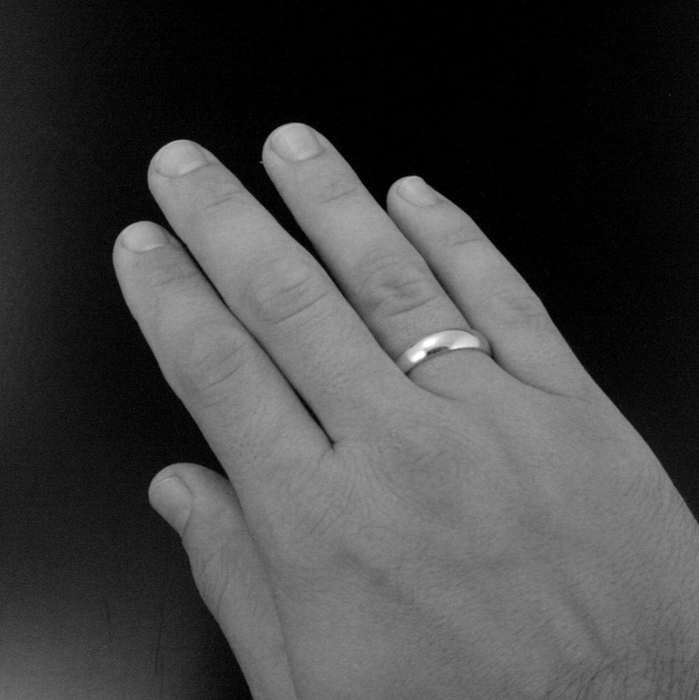 Band Comfort Fit Ring Plain Jane 5mm Wide Ring Solid Sterling - Etsy