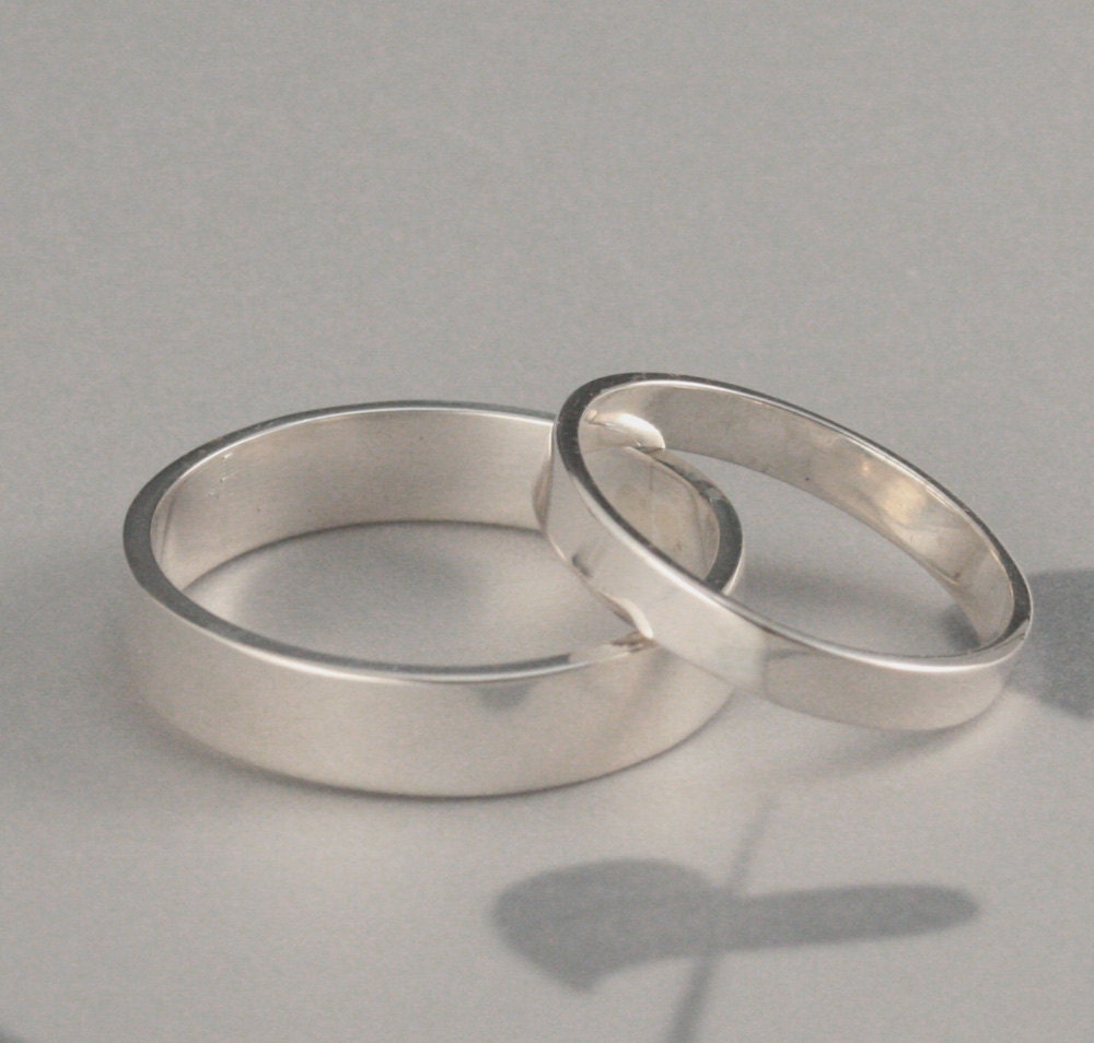 Women's Silver Wedding Ringthe Straight and Narrow Thin - Etsy