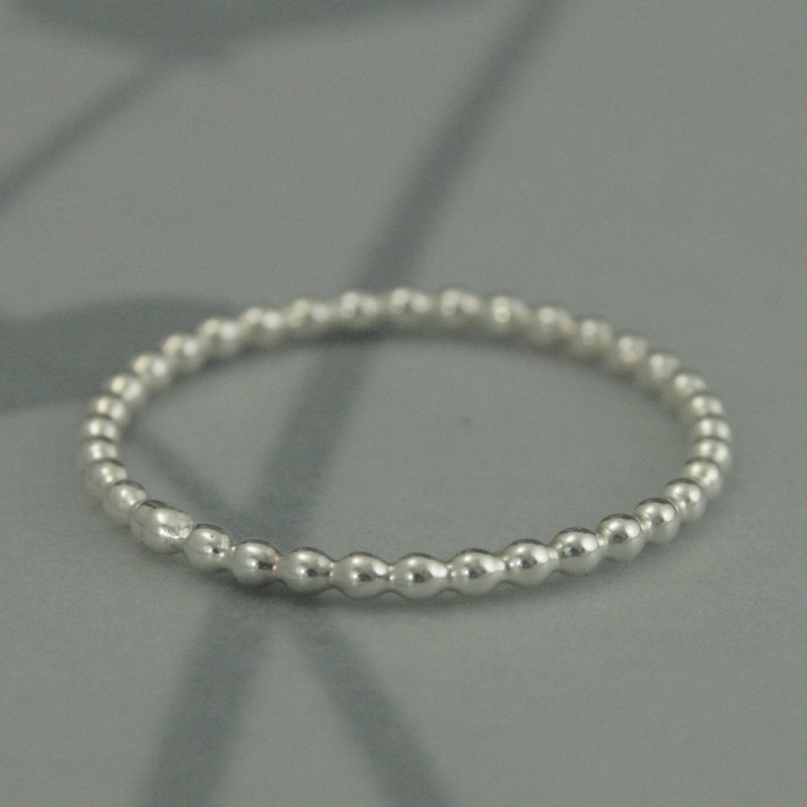 Silver Bubble Bandsterling Silver Stacking Ringsterling - Etsy