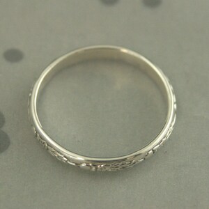 Silver Pattern Band Monet Women's Silver Band Women's Silver Ring ...