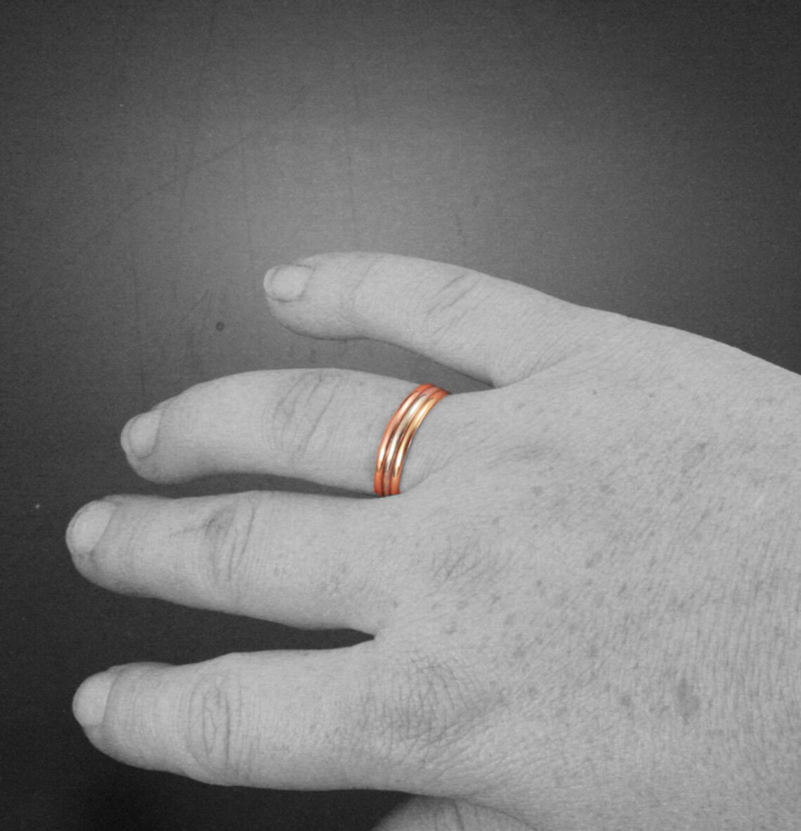 Rose Gold Filled Super Skinny Minnie Plain Jane Stacking Ring or ...