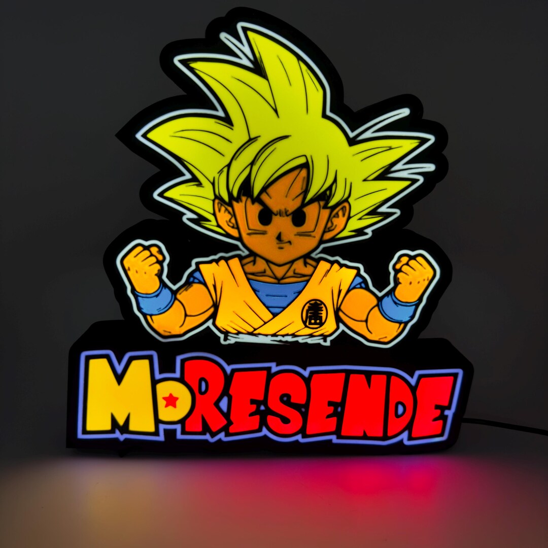 DRAGON BALL Led Lightbox Sign Customizable Name - Etsy