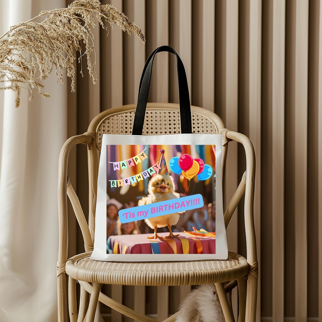 Tis My Birthday Canvas Tote Bag, Meme Hilarious Tote, Happy Birthday ...
