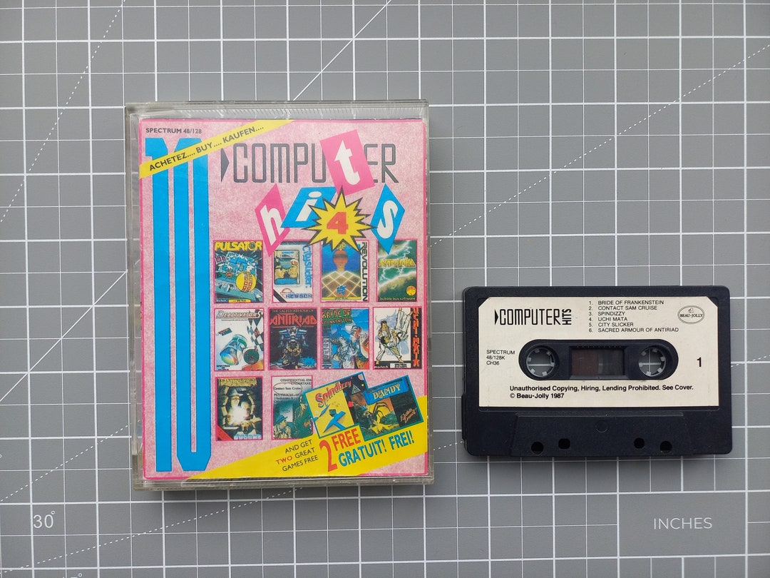 Computer Hits 4 Sinclair ZX Spectrum Games Compilation Tape Cassette ...