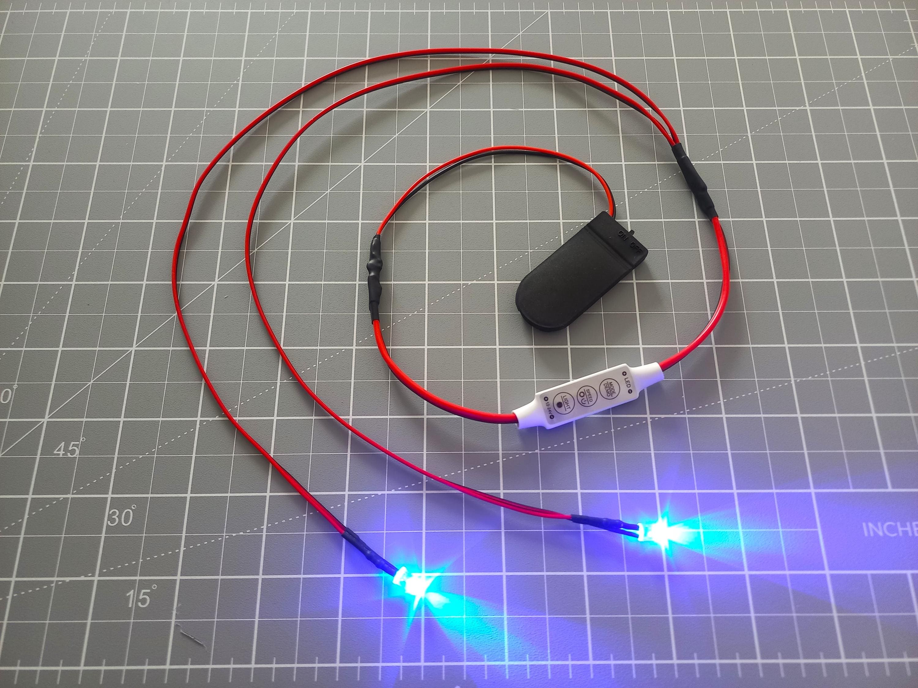 LED Lights With FX Module Kit Cosplay Costume DIY Hobby Project Battery ...