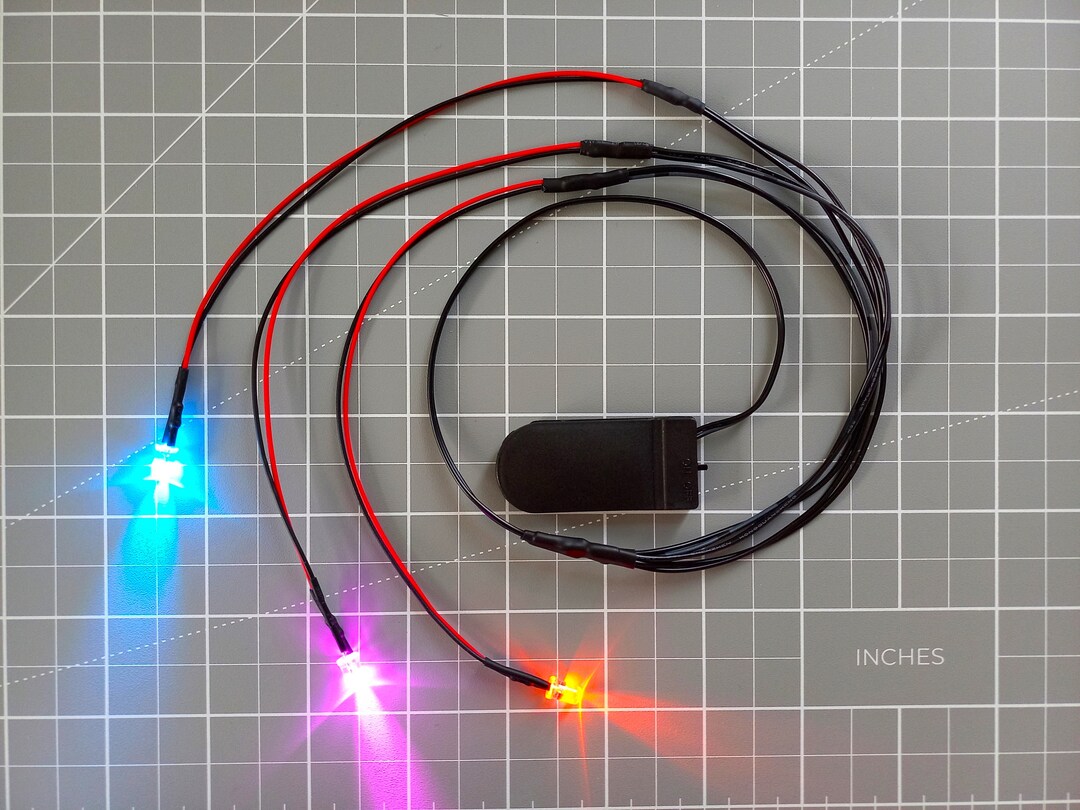LED Light Kit Cosplay Costume DIY Hobby Project Battery Powered ...