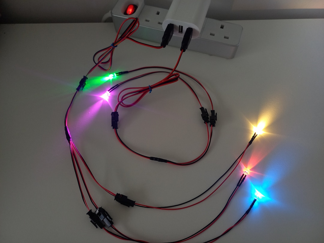 USB LED Light Kit Cosplay Costume Diy Hobby Project Battery Powered USB ...