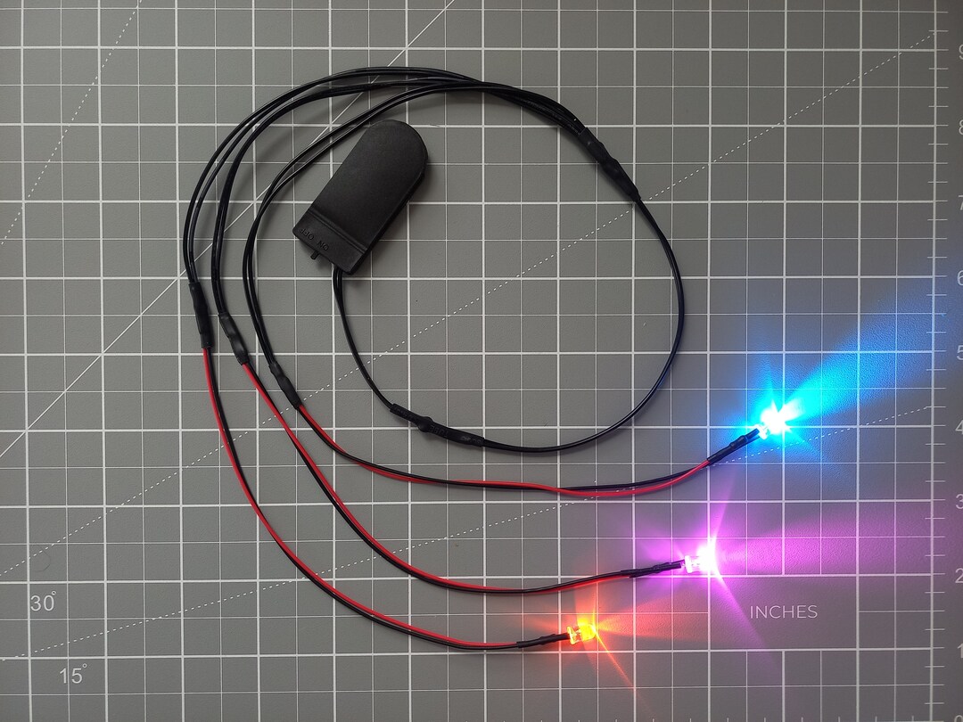 LED Lights Kit Cosplay Costume DIY Hobby Project Battery Powered ...