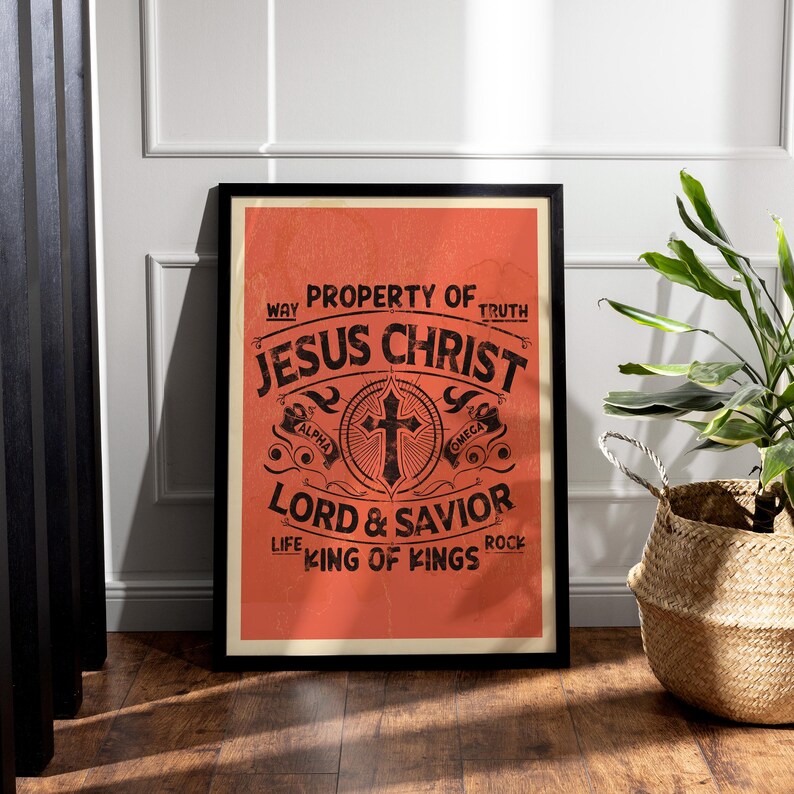 Property of Jesus Christ Lord and Savior King of King 3x4 Ratio Digital ...