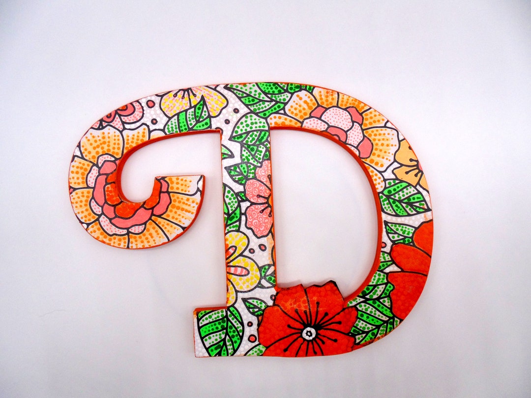Alphabet Nursery Wall Letter D - Etsy