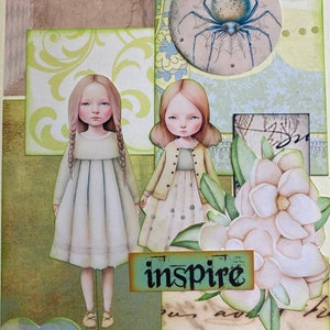 Handmade Paper Art Greeting Cards: Collage Card Set of 4 - Etsy
