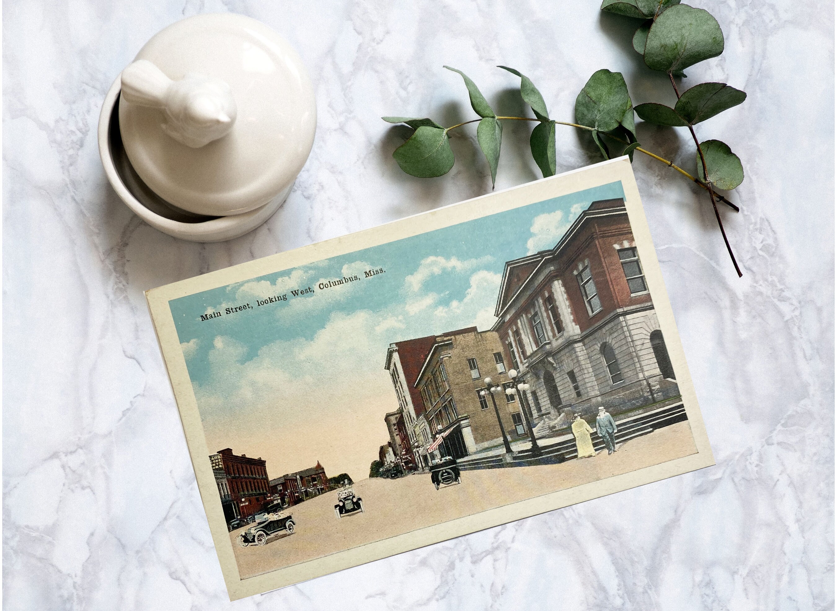 Vintage Post Cards, Set of 6 State Travel Post Cards, Columbus ...