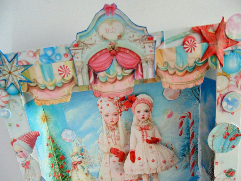 Believe in Magic Christmas Shadow Box – Handmade Holiday Collage Art ...