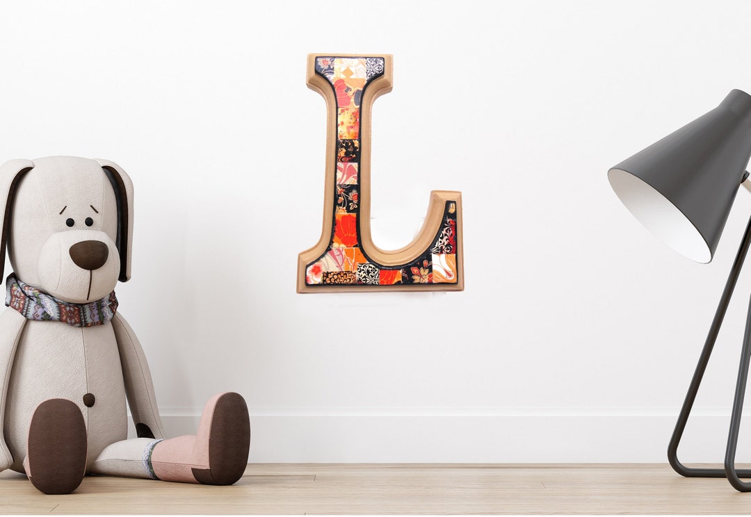 Alphabet Nursery Wall Letter L - Etsy