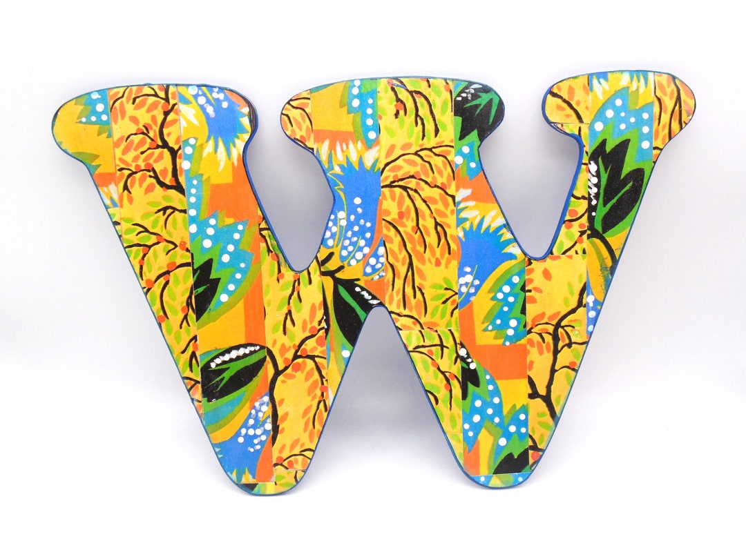 Boho Chic Letter W Wall Decor - Etsy