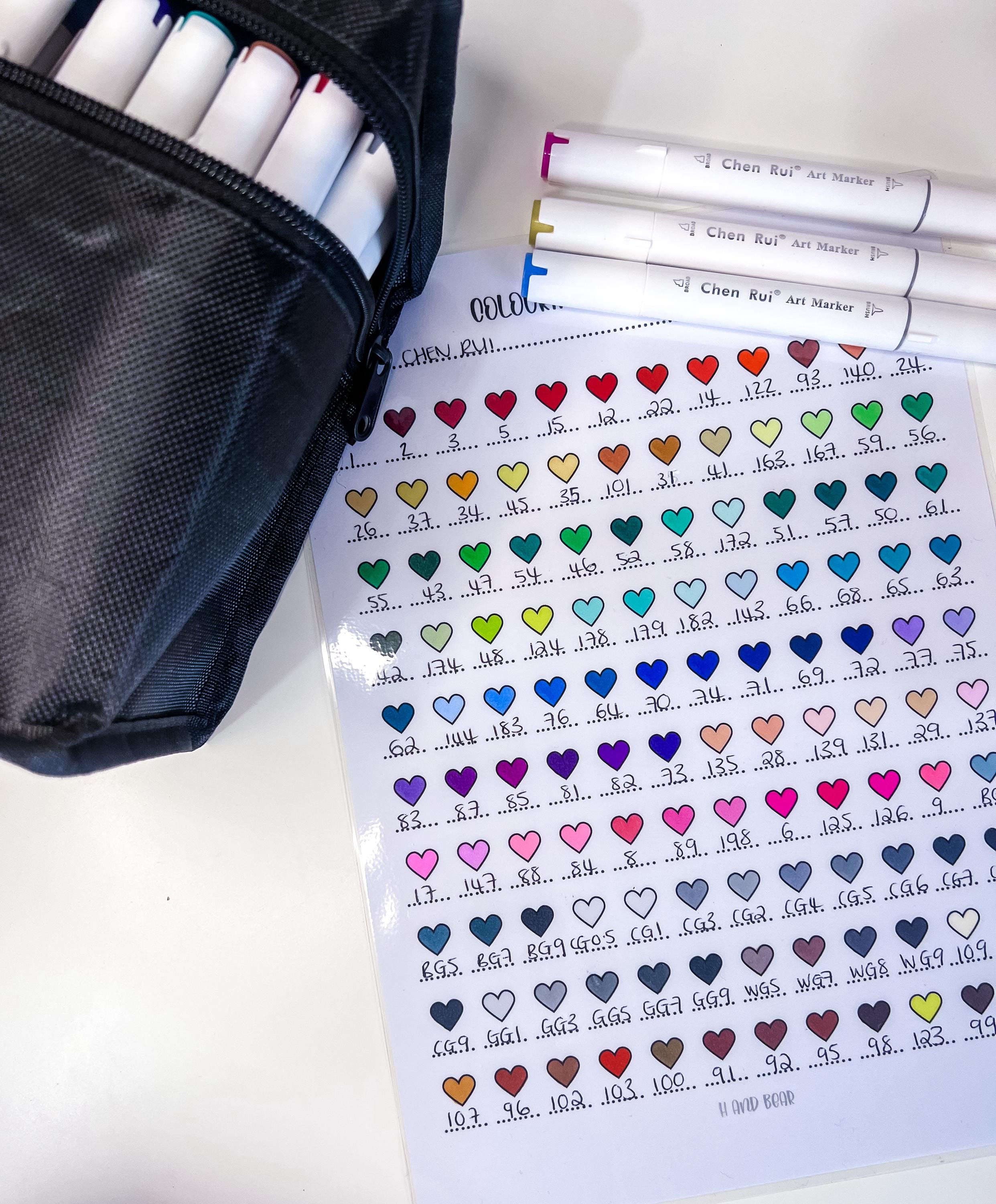 Generic Colour Swatch Sheet 120 Markers (touchnew, Sanjoki, Chen Rui ...