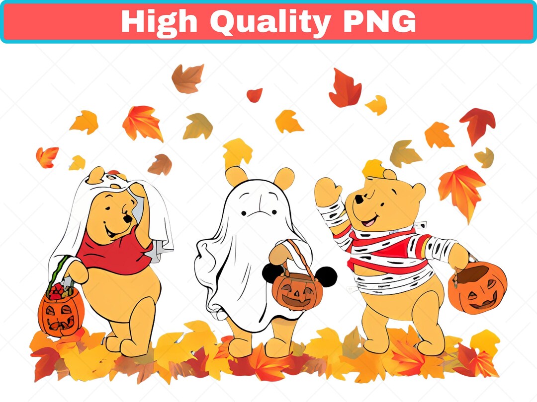 Pooh Halloween Png, Winnie the Pooh Halloween Png, Pooh Ghost Png, Pooh ...