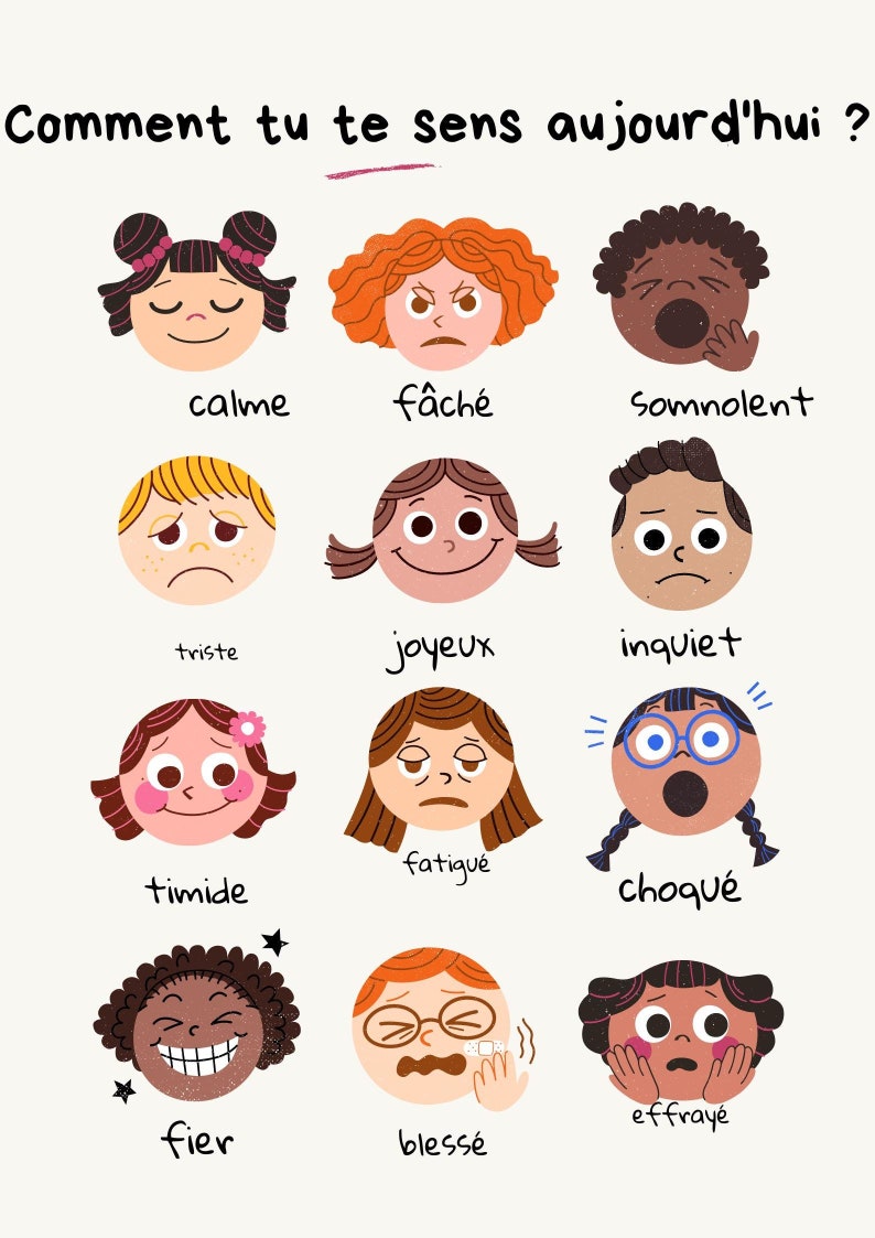 Children, Poster, Emotion, Feeling, Meaning - Etsy