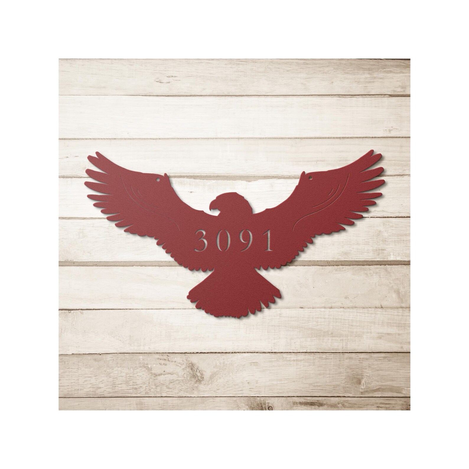 Metal House Number Sign, Eagle Address Sign, Eagle Metal Wall Art ...