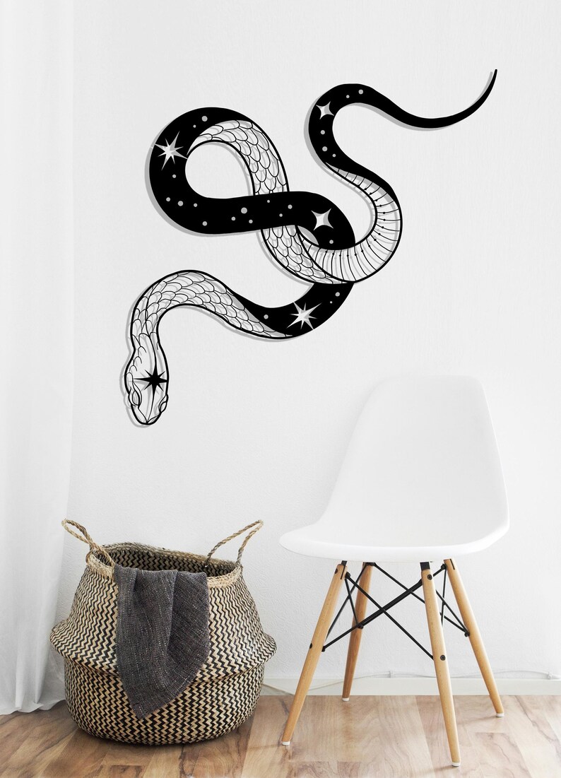 Snake Metal Wall Art,unique Wall Decor,gift for Snake Lover,,large ...
