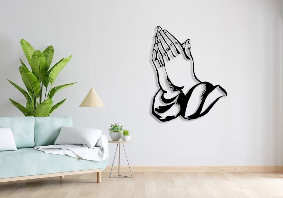 Praying Hands Sculpture,praying Hands Wall Art,praying Hands Statue ...