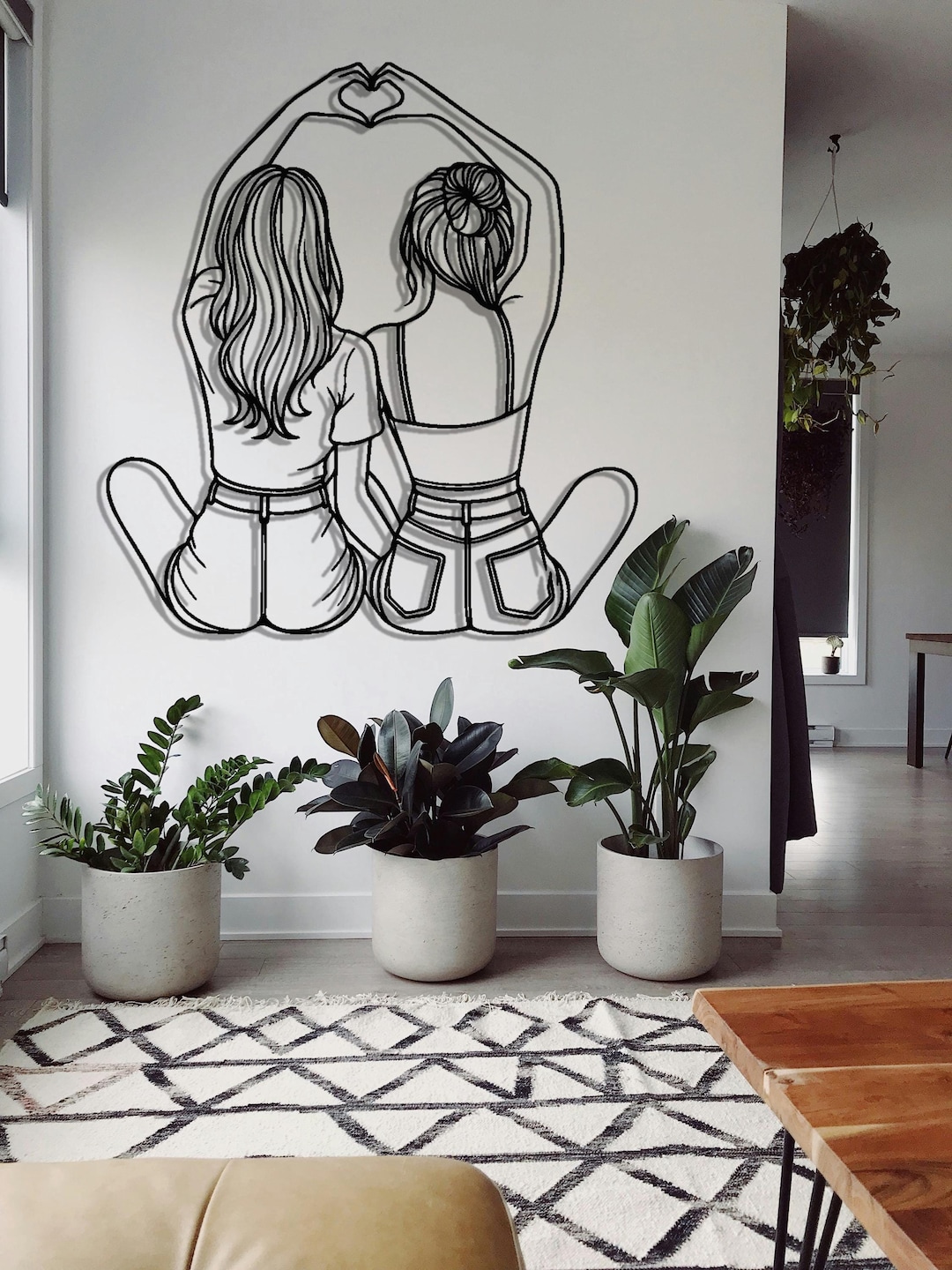 Best Friends Wall Art,bff Metal Wall Art,friendship Wall Decor,sisters ...