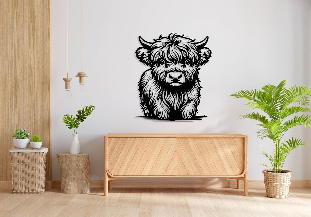 Cow Wall Sticker,baby Room Decor,animal Wall Art,cute Cow Decal,nursery ...