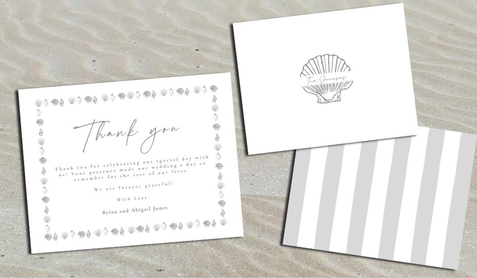 Classic Shell Wedding Invitation Suite - Etsy