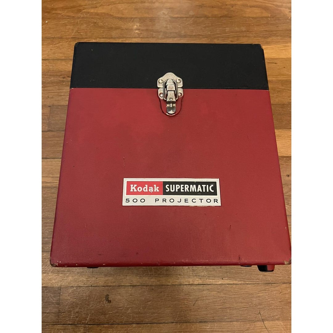 Kodak 500 Supermatic Projector With Carrying Case/vintage Has Cord ...