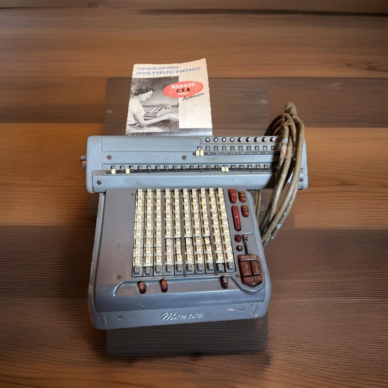Antique Adding Machine - Etsy