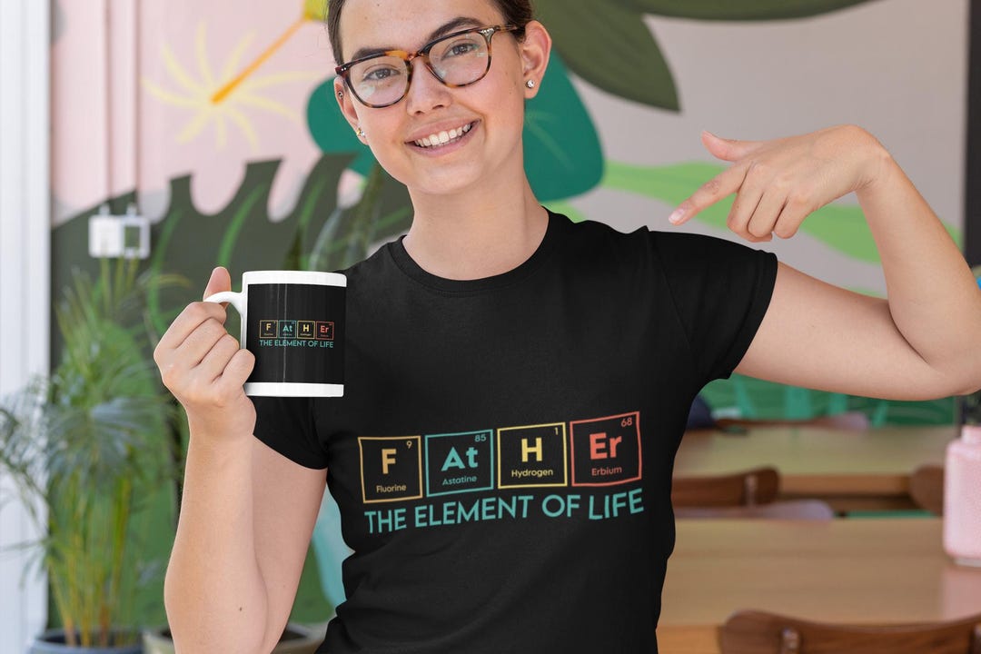 Science Dad T-shirt Periodic Table Father Gift Chemistry Teacher Tee ...