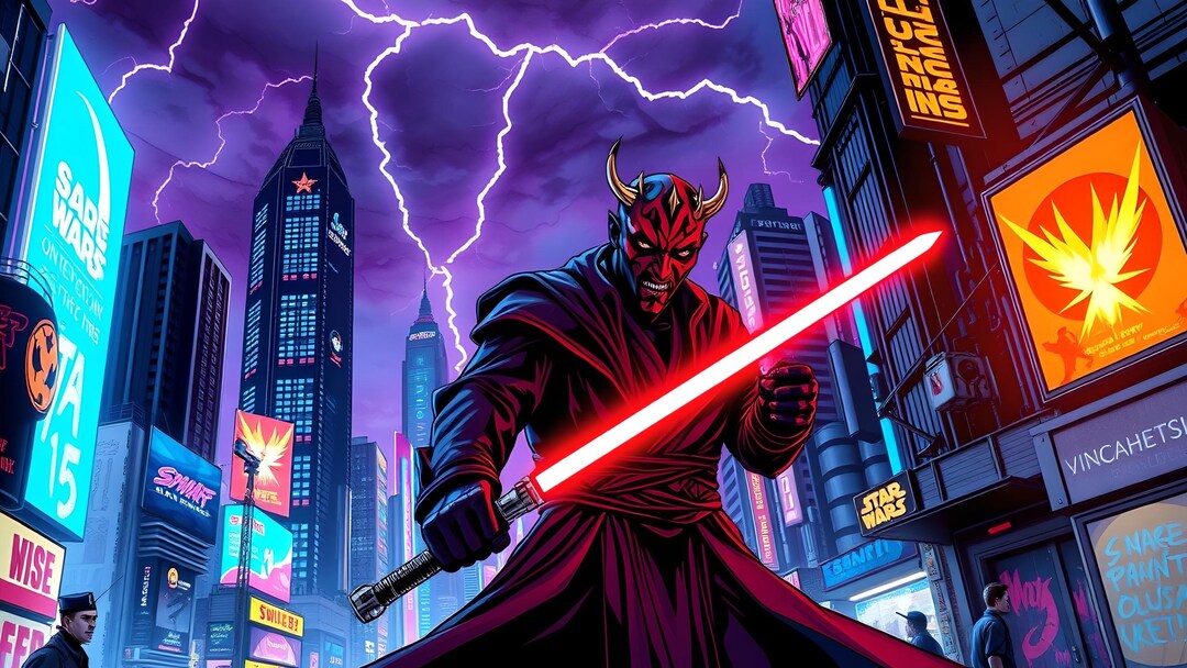 Custom Darth Maul Stitched MTG Playmat Compatible With Magic the ...