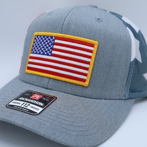 American Flag Patch Hat - Stars & Stripes Richardson - Etsy