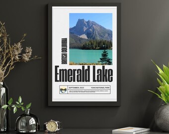 Vintage Emerald Lake Poster Yoho National Park Canada - Etsy